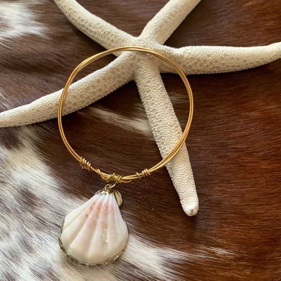Hand Crafted | Jewelry | Seashell Bangle 22 Or 325 | Poshmark